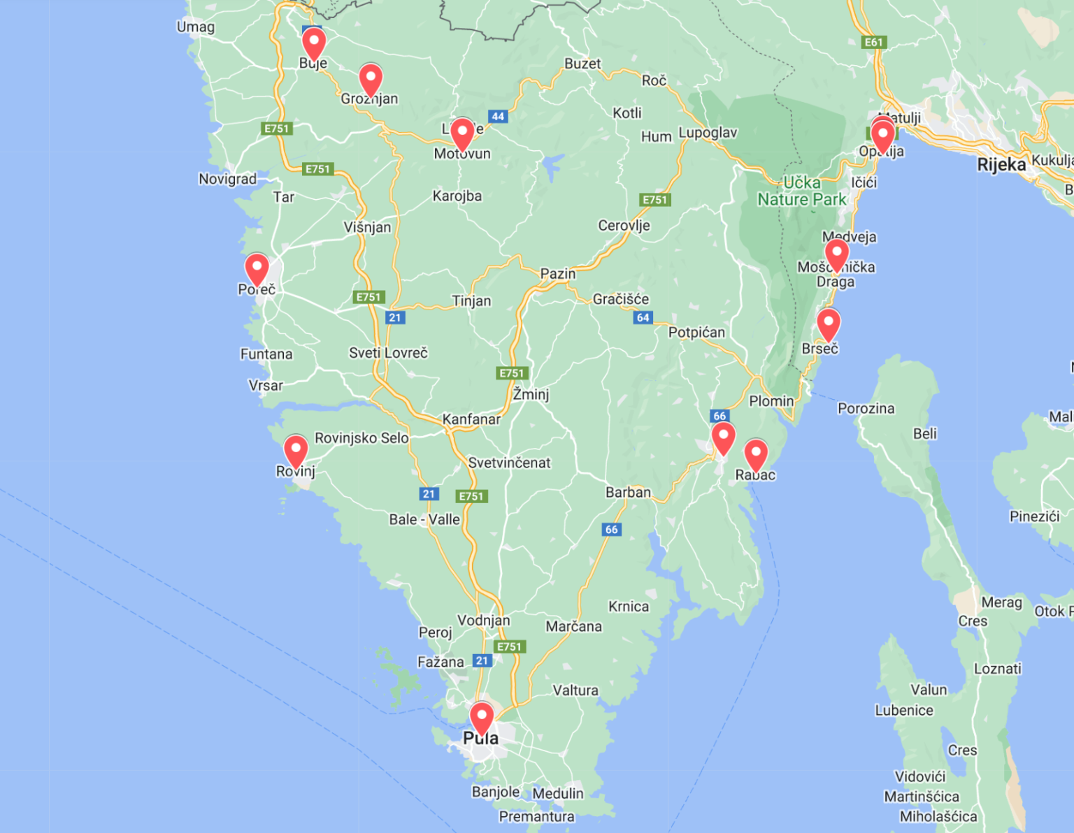 Istria atrakcje: najciekawsze miejsca na północy Chorwacji (+mapa)