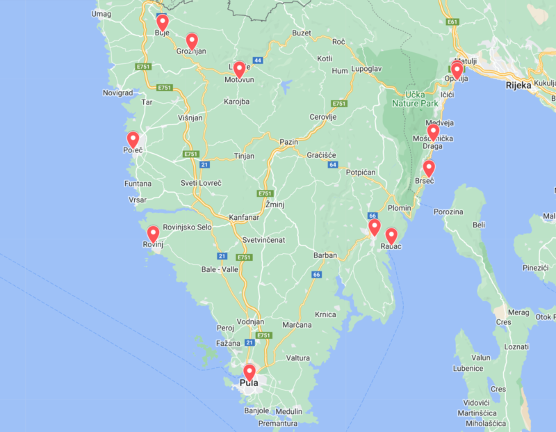 Istria atrakcje: najciekawsze miejsca na północy Chorwacji (+mapa)